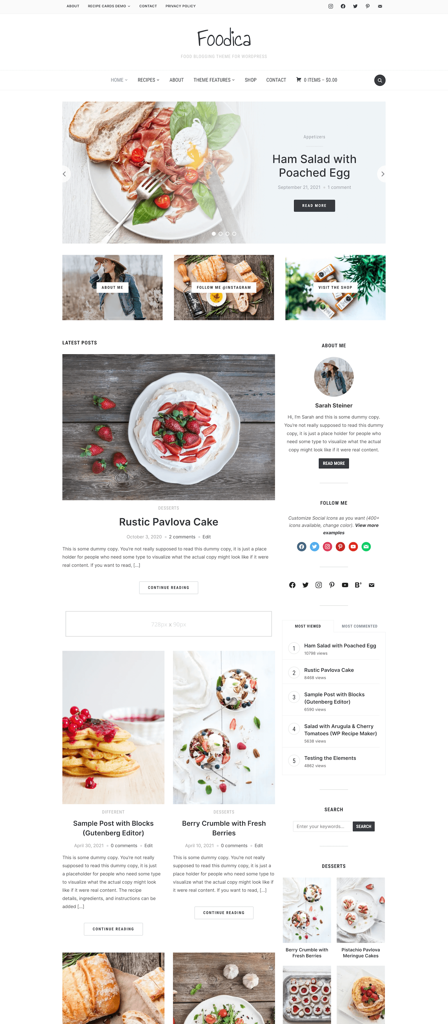 Foodica PRO - Food Blog WordPress Theme - WPZOOM