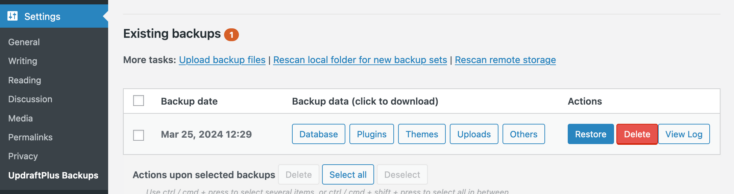 How to Back Up a WordPress Site Easily - WPZOOM
