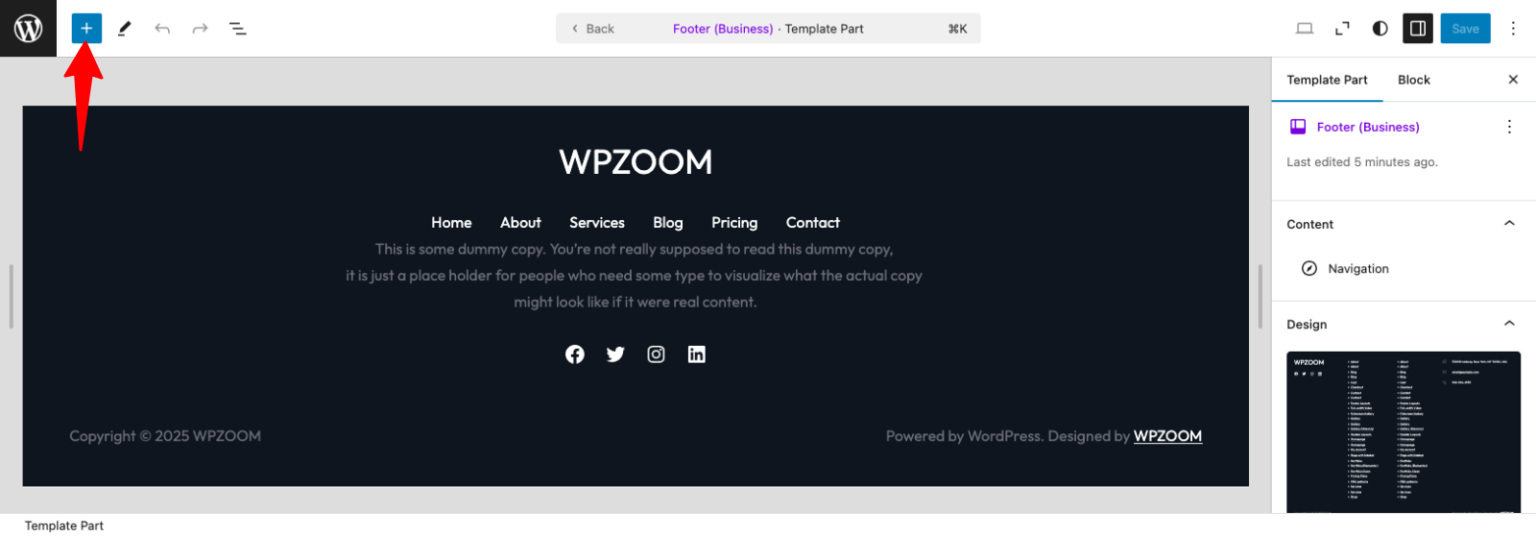 How to Edit the Footer in WordPress with Ease - WPZOOM