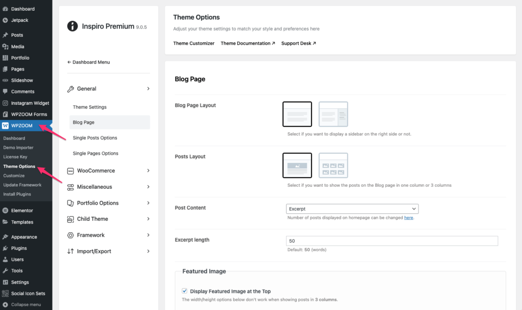 Inspiro Theme Structure Overview - WPZOOM