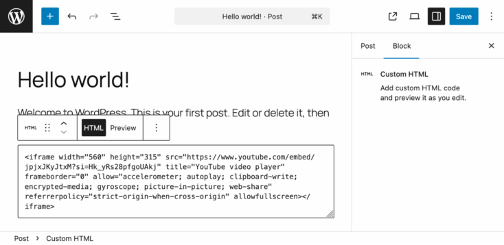 How to Embed an iFrame in WordPress (3 Easy Methods) - WPZOOM